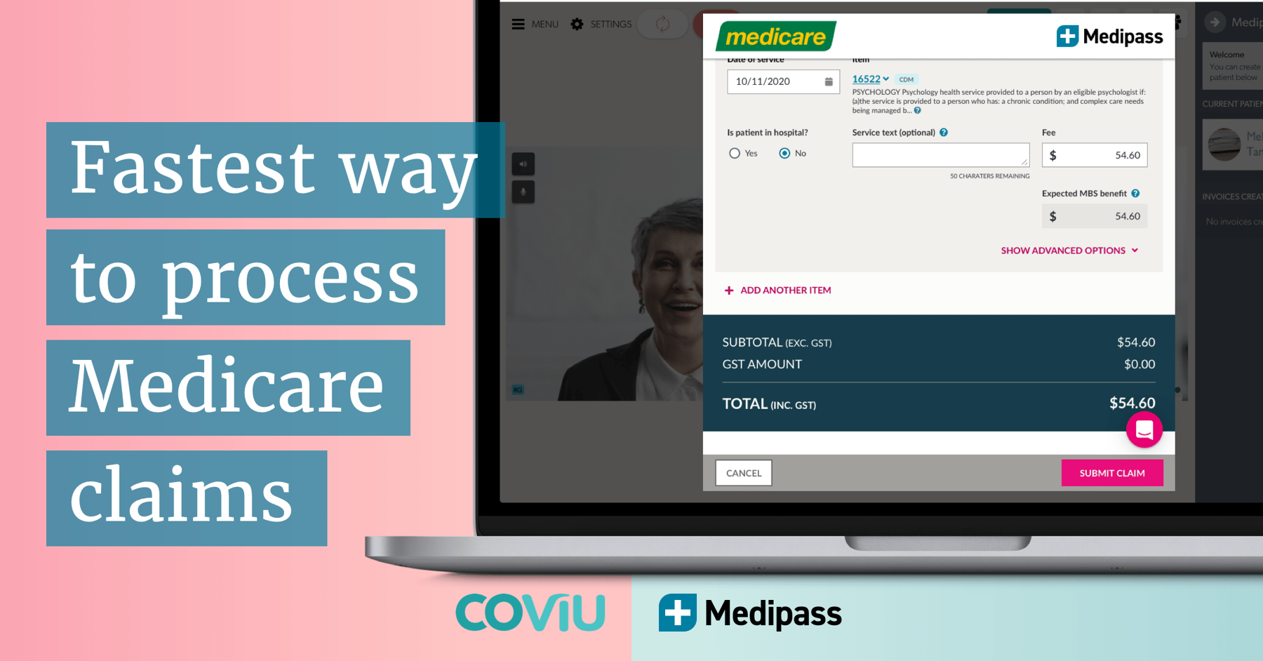Medicare, DVA Claims & Digital Payments Available Via Coviu!